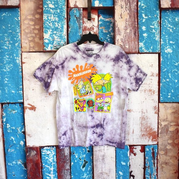 Nickelodeon | Shirts | Unisex Nickelodeon Nick Toons Tie Dye Graphic ...